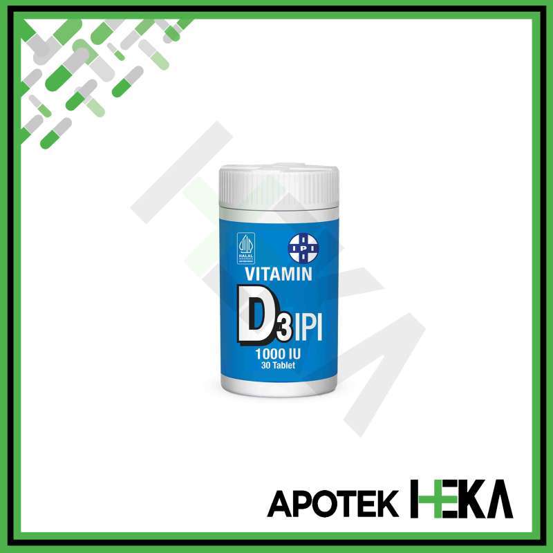 Jual Vitamin D3 1000 IPI Botol isi 30 Tablet di Seller Apotek Heka ...