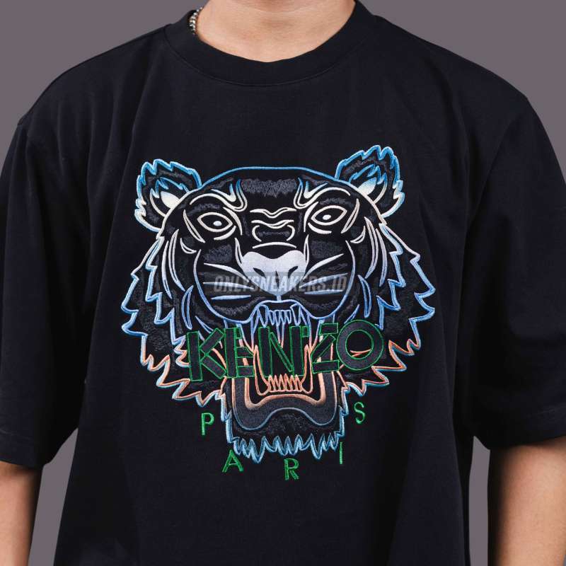 kenzo blue tiger t shirt