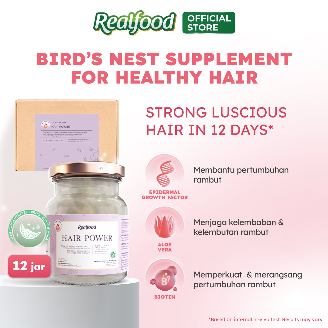 Promo Realfood Hair Power | Sarang Burung Walet | Penumbuh Rambut ...
