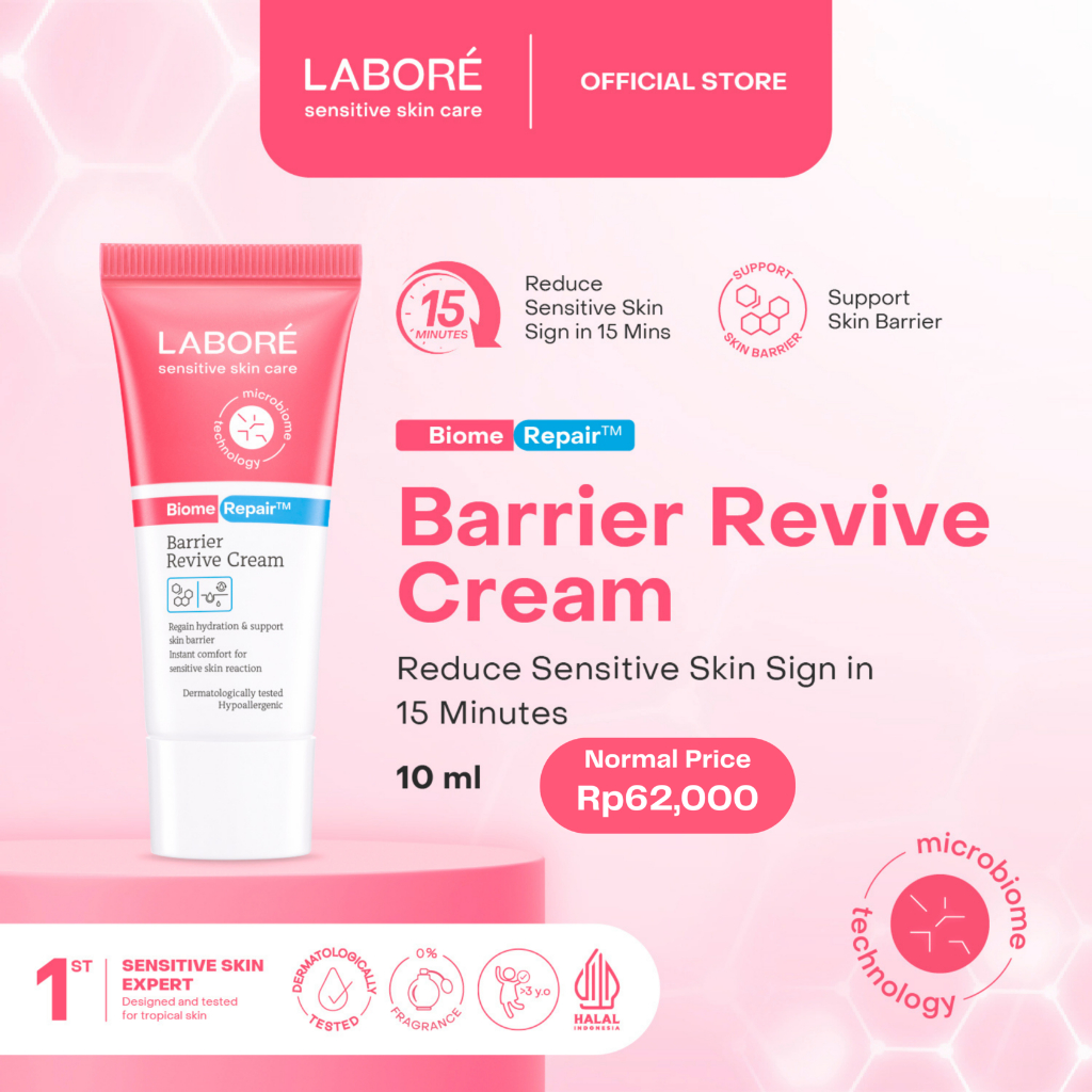 Promo Mini Labore Biomerepair Barrier Revive Cream 10ml - Krim Pelembab ...
