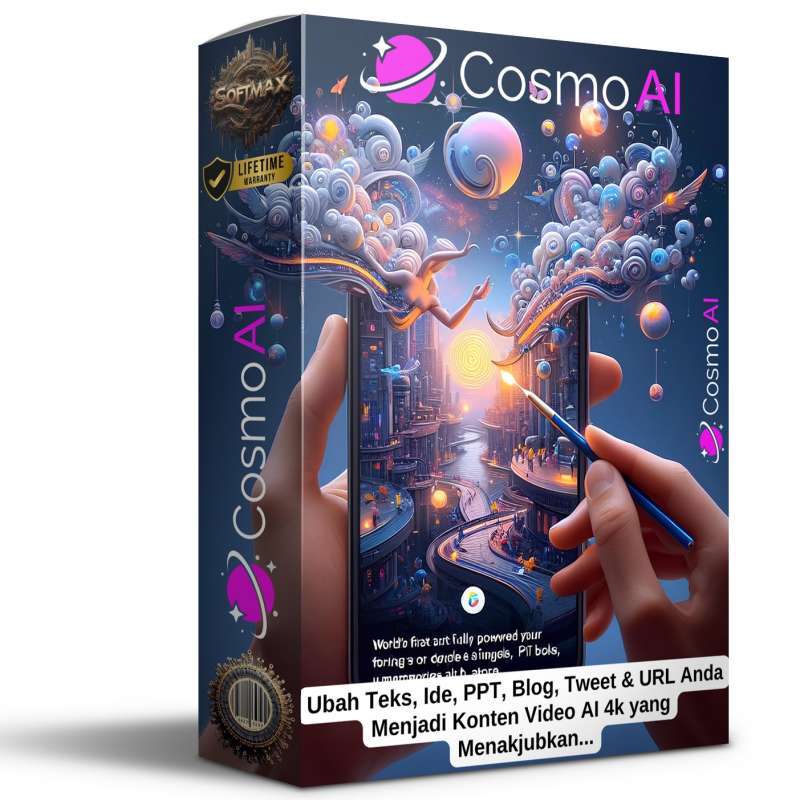 Jual Cosmo Ai - Software Canggih Yang Membuat Video Menarik Hanya ...