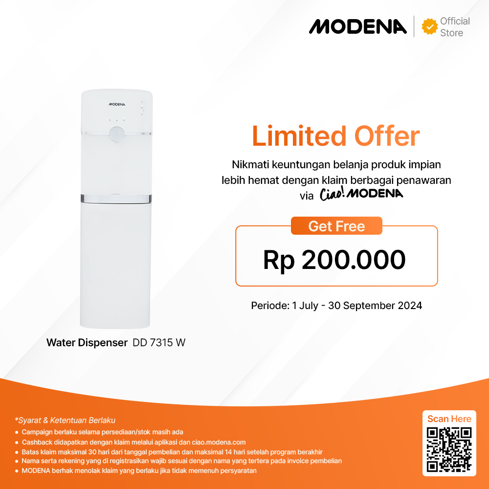Promo Modena Water Dispenser - Dd 7315 W (bottom Loading) Diskon 21% Di ...