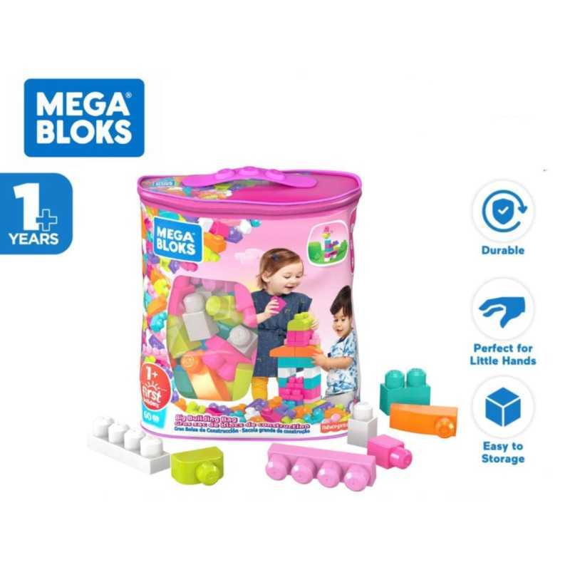 Jual Fisher Price Mega Bloks First Builders Big Building Bag - 60Pcs ...