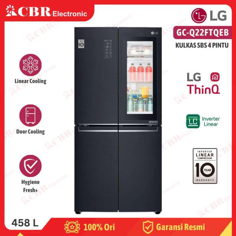 Jual Kulkas Lg Side By Side 4 Pintu Gc-q22ftqeb / 458 L Di Seller Cbr ...