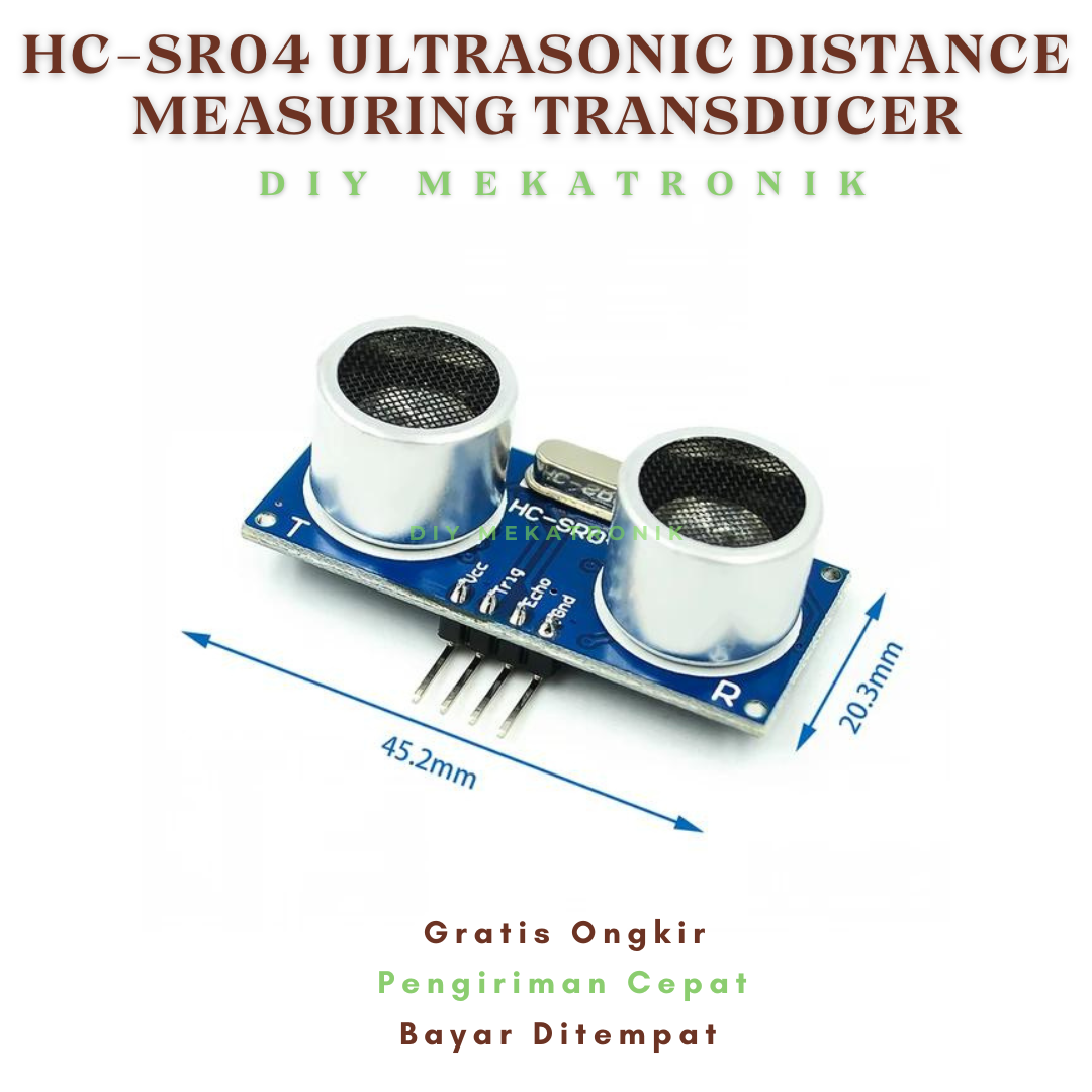 Promo Hc Sr04 Hc Sr04 Sensor Ultrasonik Pengukur Jarak Distance For Arduino Diskon 3 Di Seller