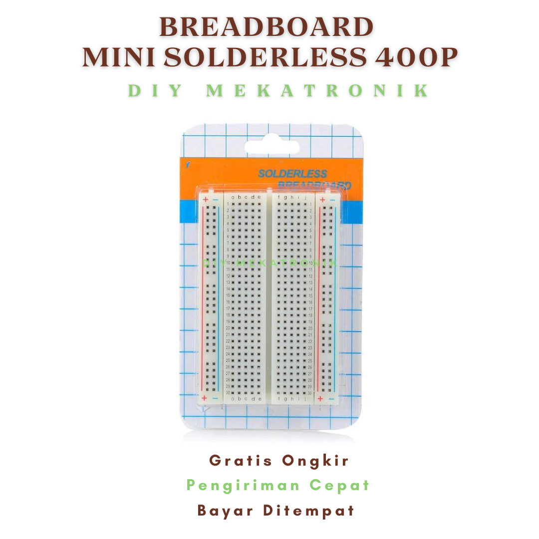 Promo Breadboard 400P Mini Solderless 400 Point Experiment Prototype ...