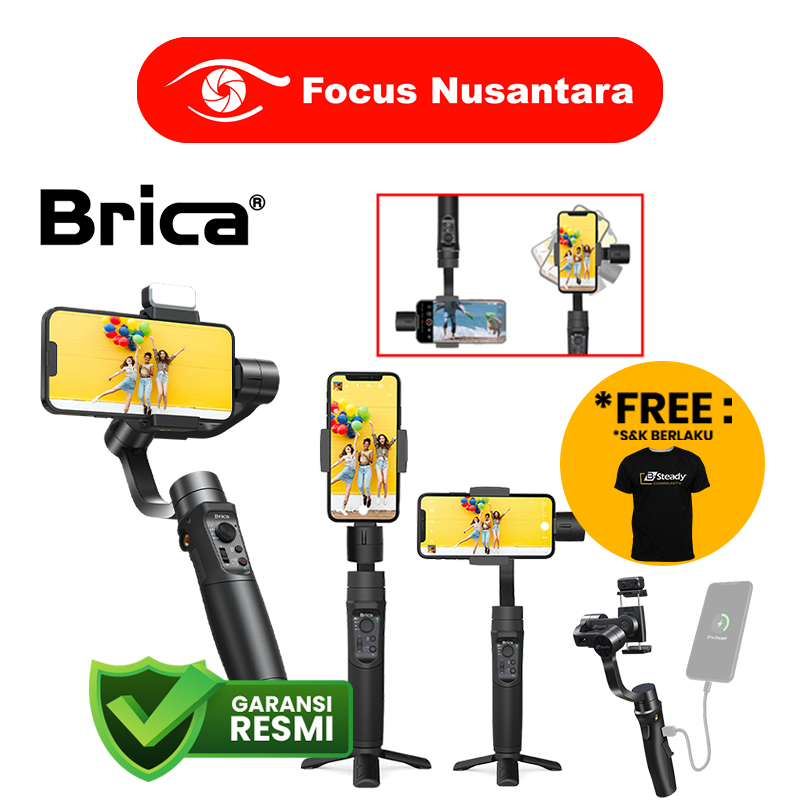 Jual FOCUS NUSANTARA - BRICA B-Steady Pro 3 Axis Smartphone Action Cam ...
