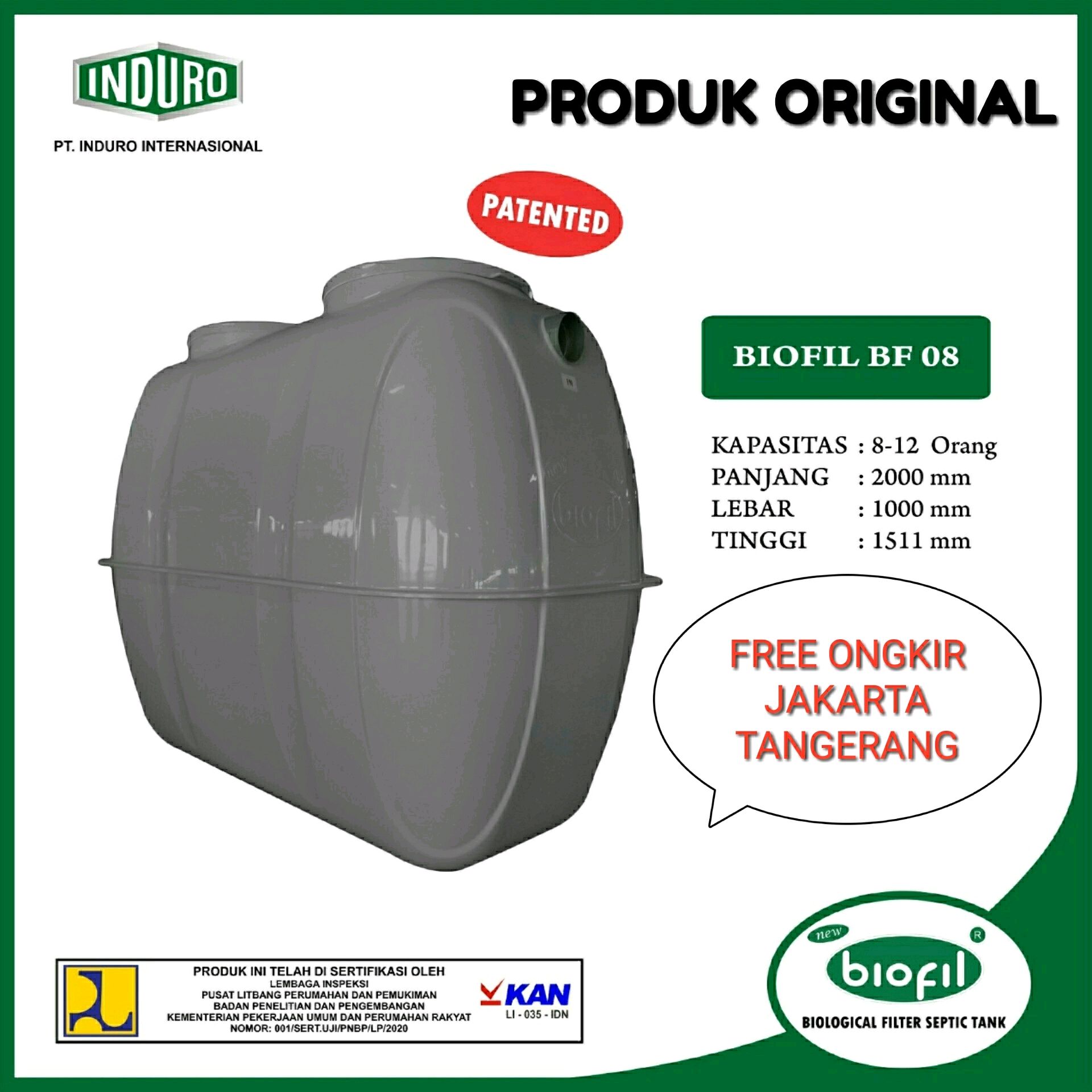 Jual septic tank biotech, sepiteng biofil 3000 liter BF 08 di Seller ...