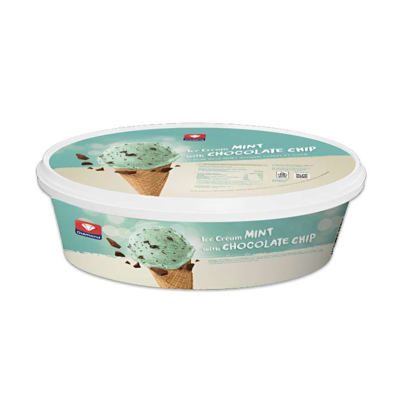 Jual Diamond Ice Cream Reg Mint With Choco Chip 700 Ml Di Seller ...