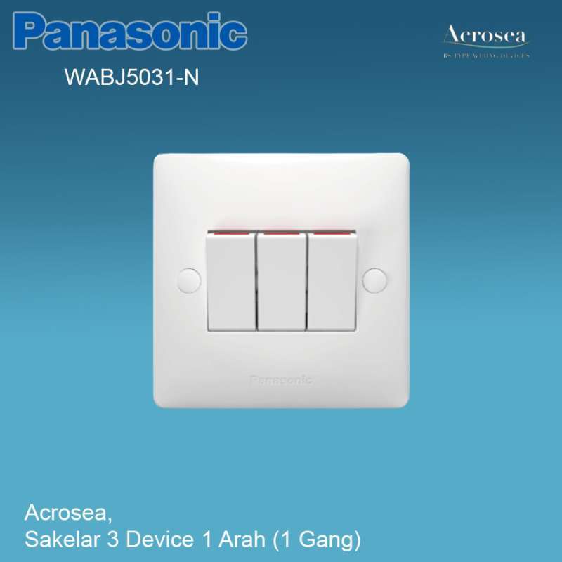 Promo Panasonic Saklar 3 Device 1 Arah (1 Gang) Diskon 25% Di Seller ...