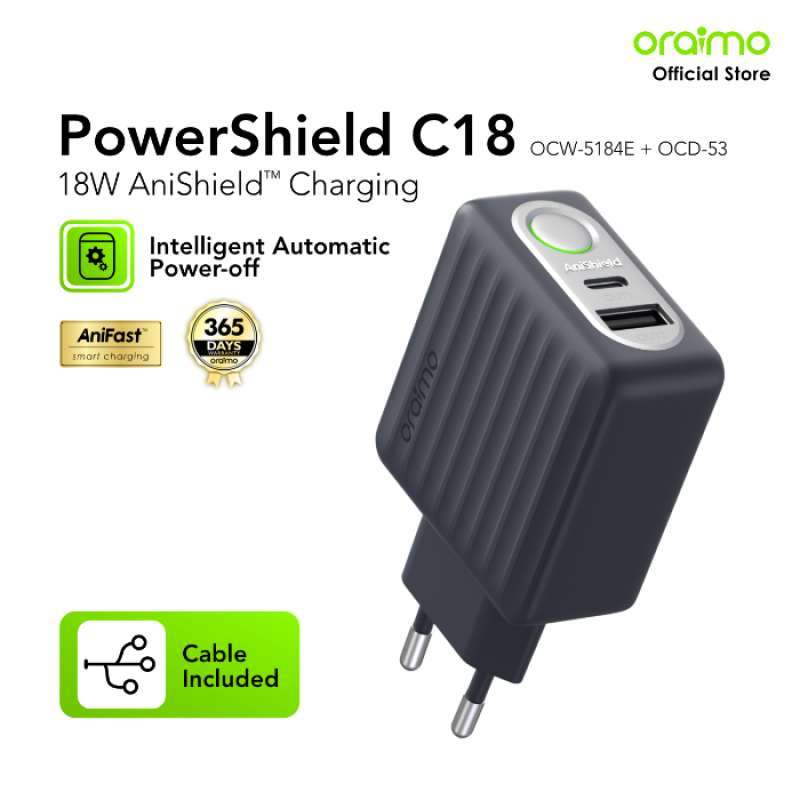 Promo Oraimo Wall Charger Ocw-e83d Anishield Dual Port Micro Input ...