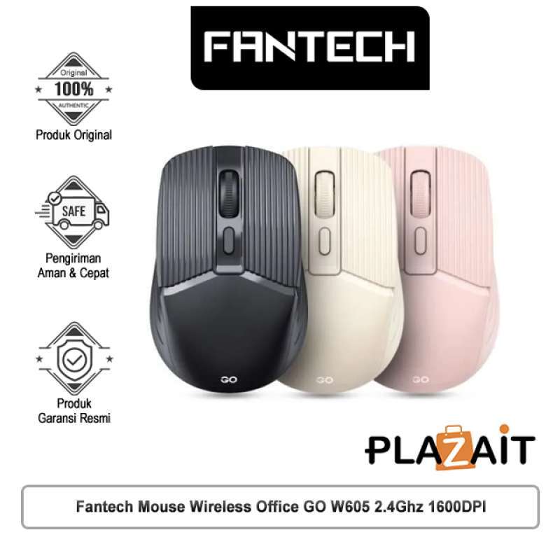 Jual Fantech Mouse Wireless Office GO W605 - Beige di Seller PT. Primajaya Multi Technology ...