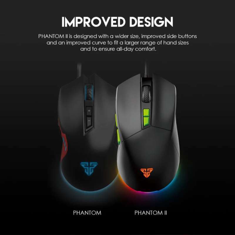 Jual Fantech Mouse PHANTOM II VX6 Macro RGB Gaming di Seller PT ...