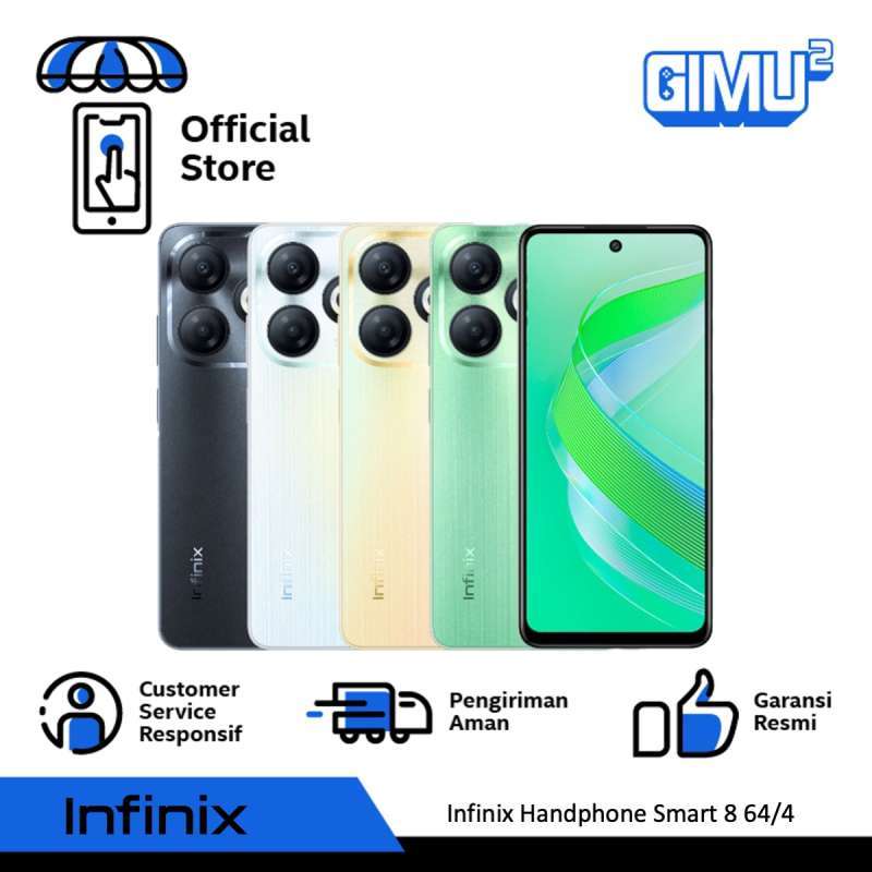 Promo Infinix Handphone Smart 8 64/4 Diskon 3% Di Seller Gimu Gimu ...