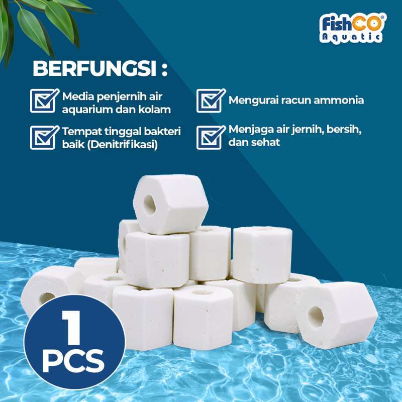 Jual Bio Ring Ukuran XXL Ceramic Hexagonal Ring Media Filter Jumbo ...