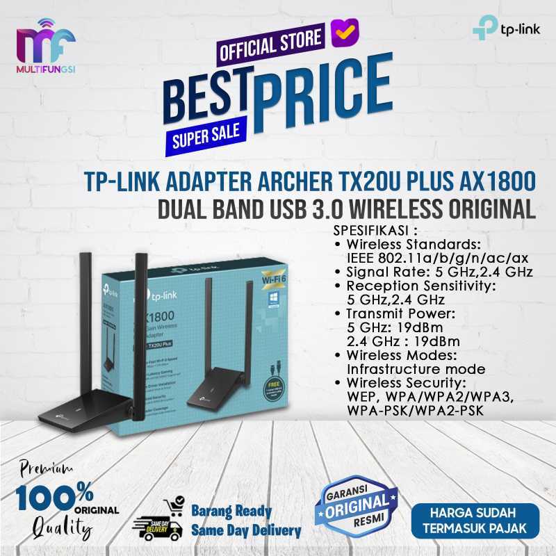 Jual Tp Link Adapter Archer Tx U Plus Ax Dual Band Usb Wireless Di Seller Multifungsi