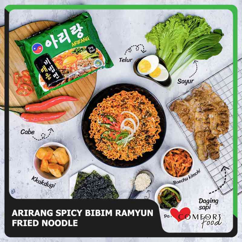 Jual 4 Pcs Arirang Mie Instan Goreng Rasa Bibim Ramyun 135g - FS di ...