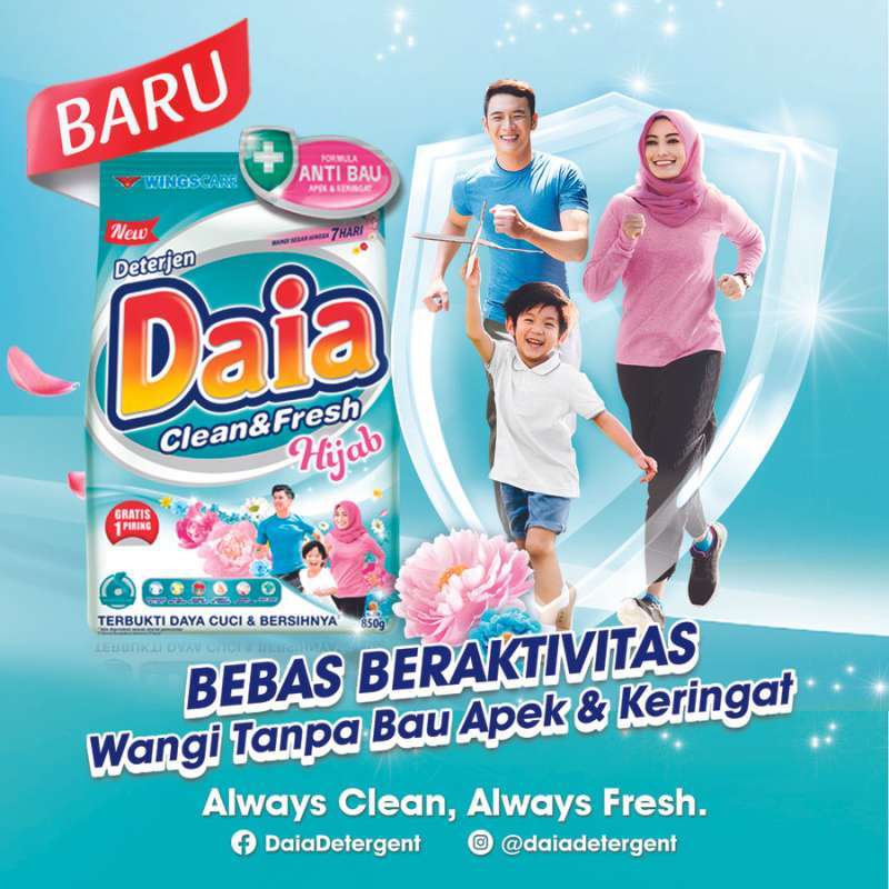 Promo Daia Deterjen Bubuk + Softener Wangi Violet Kemasan Jumbo 4 Kg ...