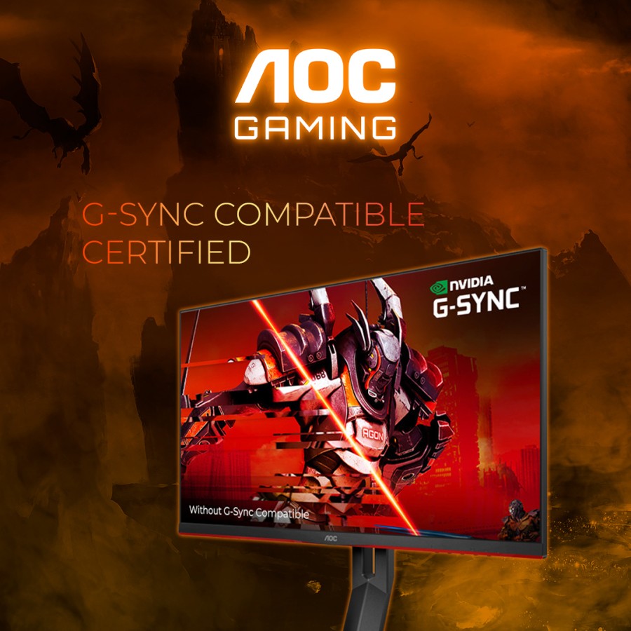 Promo Aoc 24g2sp 24 Fhd Ips 165hz 1ms G-sync Gaming Ergonomic Stand ...