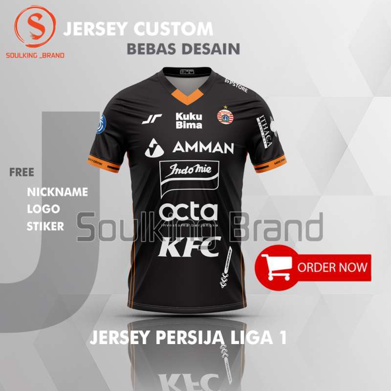 Promo Jersey Persija Fc 2024 Third Liga 1 Indonesia Free Custom Nama ...