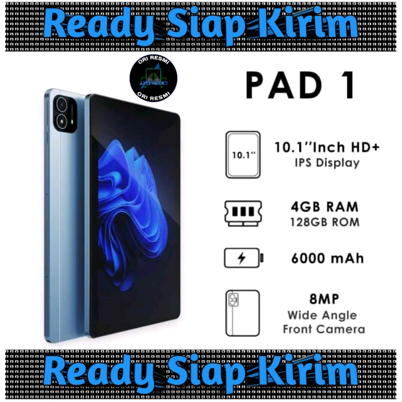 Jual ITEL Pad 1 Tablet LTE 4GB/128GB - Deep Gray di Seller ANTEROID ...