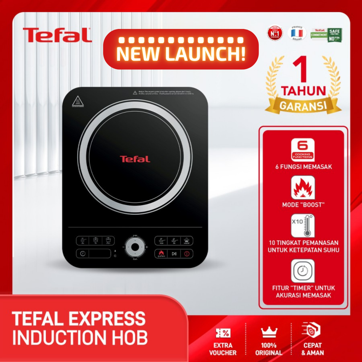 Promo Tefal Express Induction Hob Diskon 8% Di Seller Tefal Official Store - Tefal Official ...