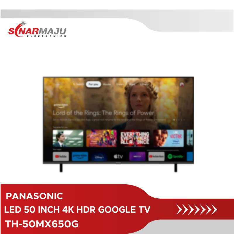 Promo Led Tv 50 Inch Panasonic 4k Hdr Google Tv Th-50mx650g ...