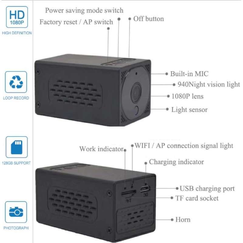 Jual Spy Cam Wifi FULL HD ORIGINAL / Spy camera / Cctv Wifi / Spycam ...