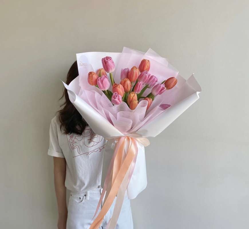 Jual Tulip Bouquet Impor / Buket Bunga Artificial / Graduation Bouquet ...