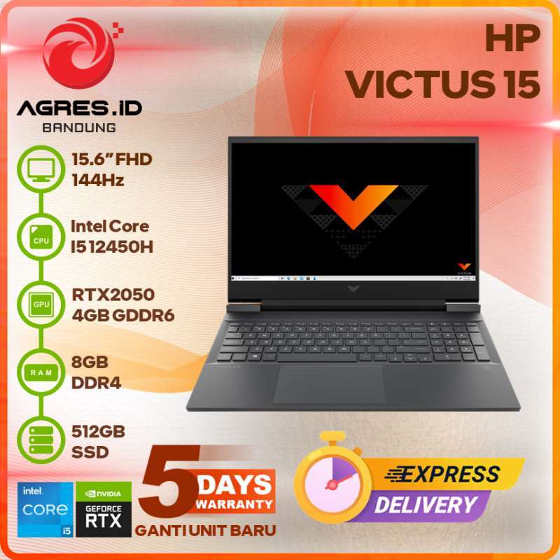Jual HP Victus 15 I5 12450H RTX2050 8Gb 512Gb 15.6FHD IPS 144Hz Blit di ...