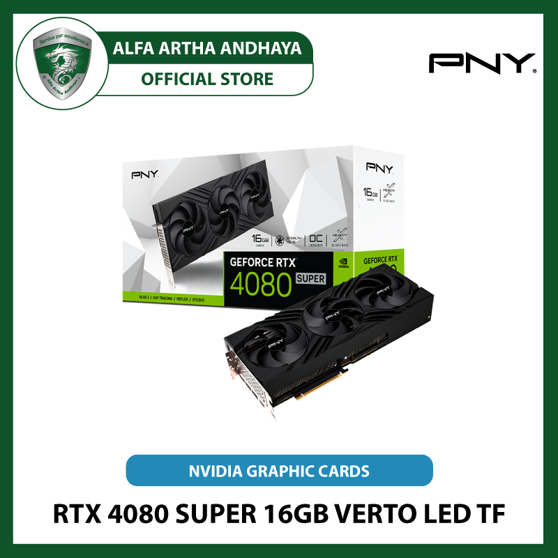 Jual PNY GeForce RTX 4080 SUPER 16GB LED TF VERTO di Seller Alfa Artha ...