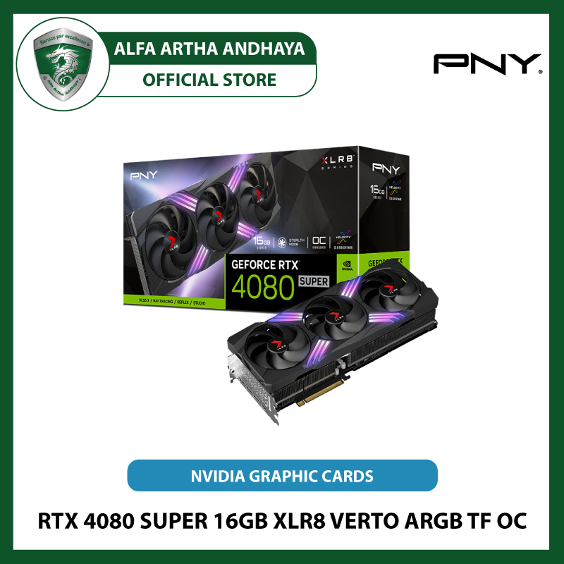 Jual PNY GeForce RTX 4080 SUPER 16GB XLR8 VERTO ARGB TF OC di Seller ...
