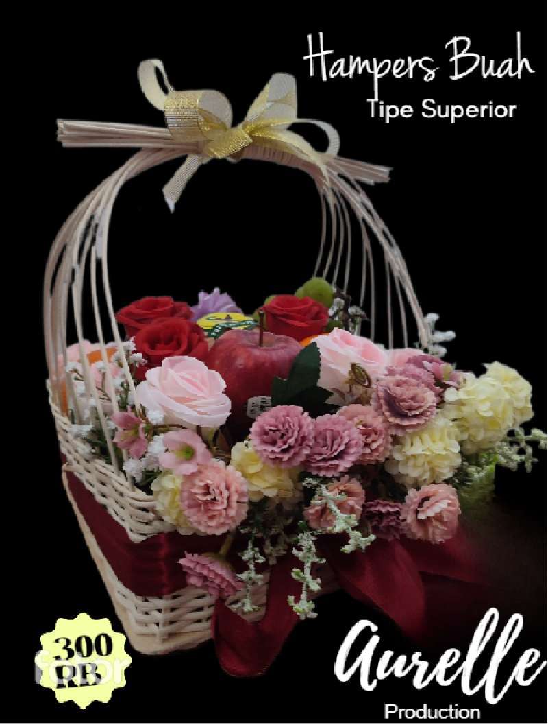 Jual Parcel Buah Tipe Superior (Hampers Bunga dan Buah) di Seller Sobat ...