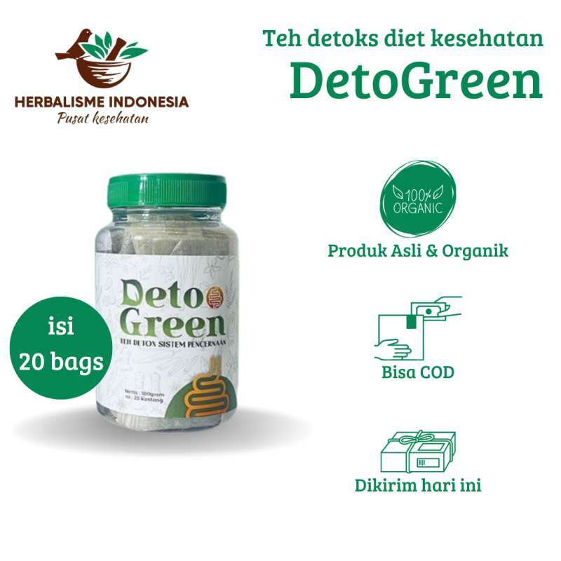 Jual TEH DETOGREEN [ISI 20 KANTONG] / TEH DETOX / DETOGREEN TEA ...