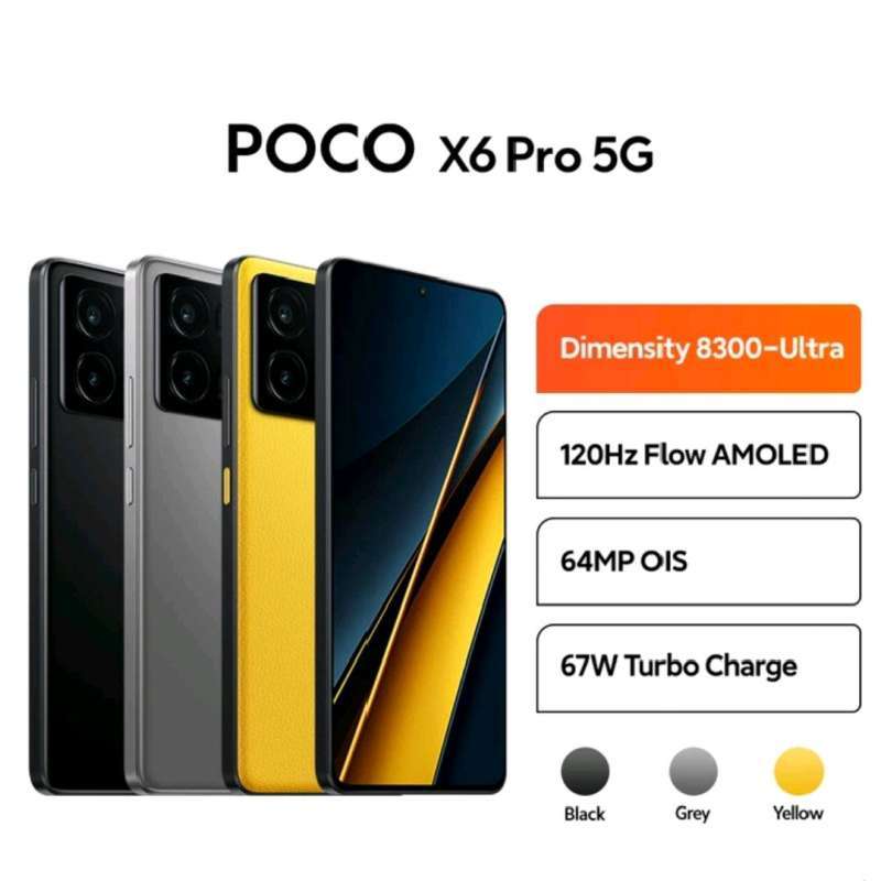 Jual POCO X6 PRO 5G 12/516 - Garansi Resmi - Grey di Seller FRK STORE ...