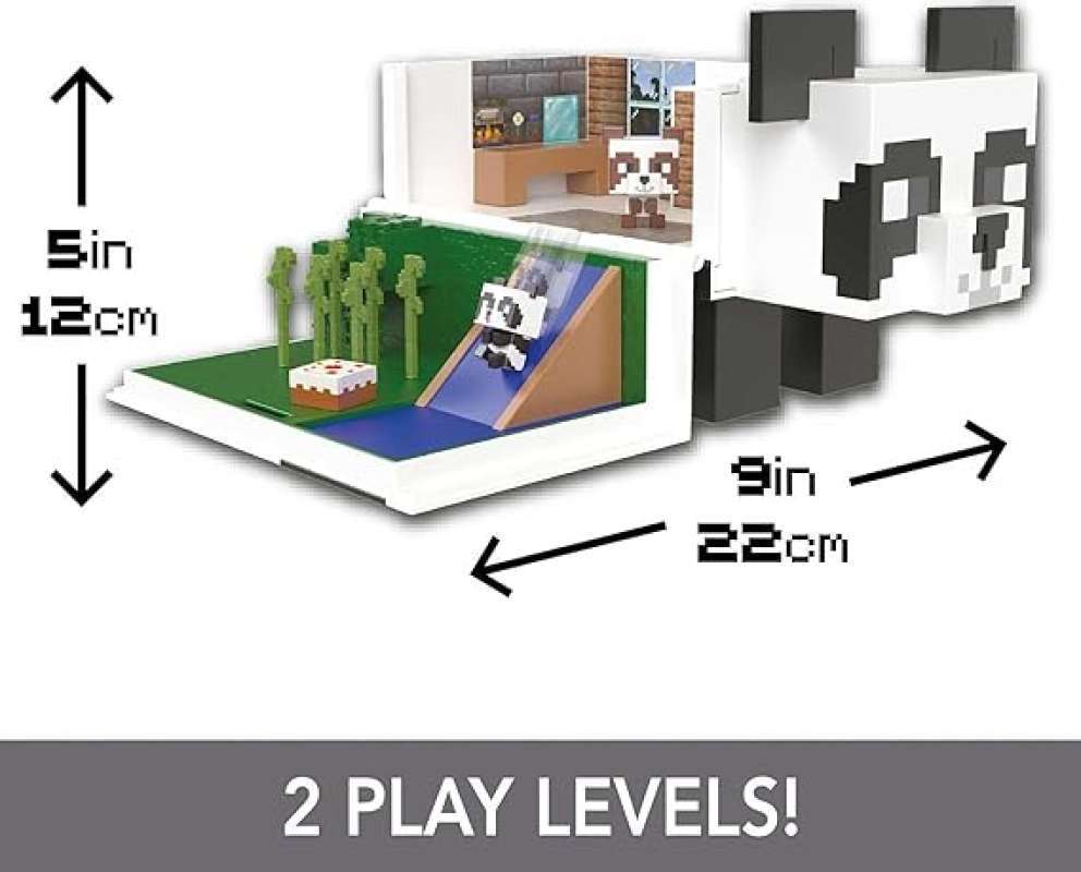 Promo Mattel Minecraft Mob Head Minis Panda Playhouse Hll25 Diskon 20% ...