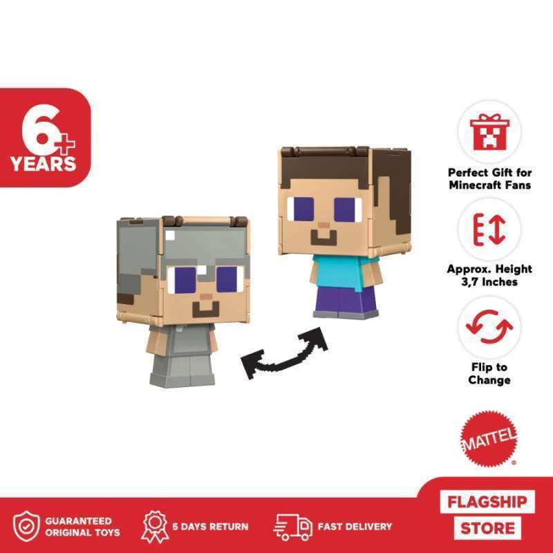 Jual Minecraft 2-in-1 Flippin' Pigs - Mainan Action Figure di Seller ...