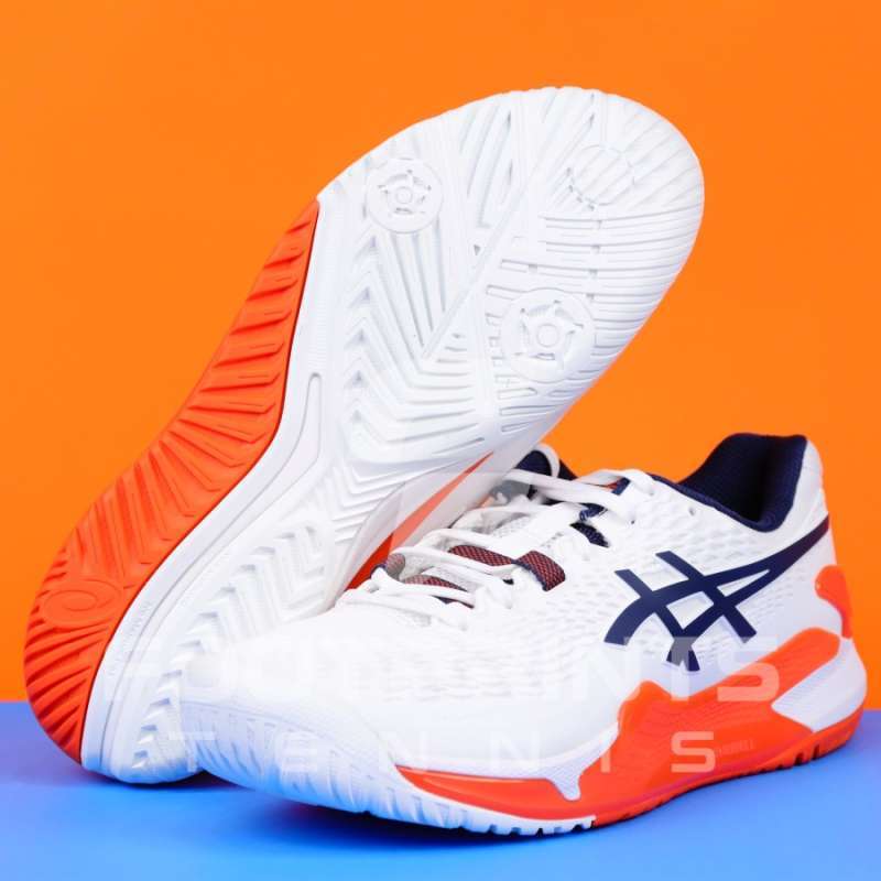 Jual Footprints Indonesia Sepatu Tenis Asics G el Resolution 9 Wide White Expanse Tennis Shoes ...