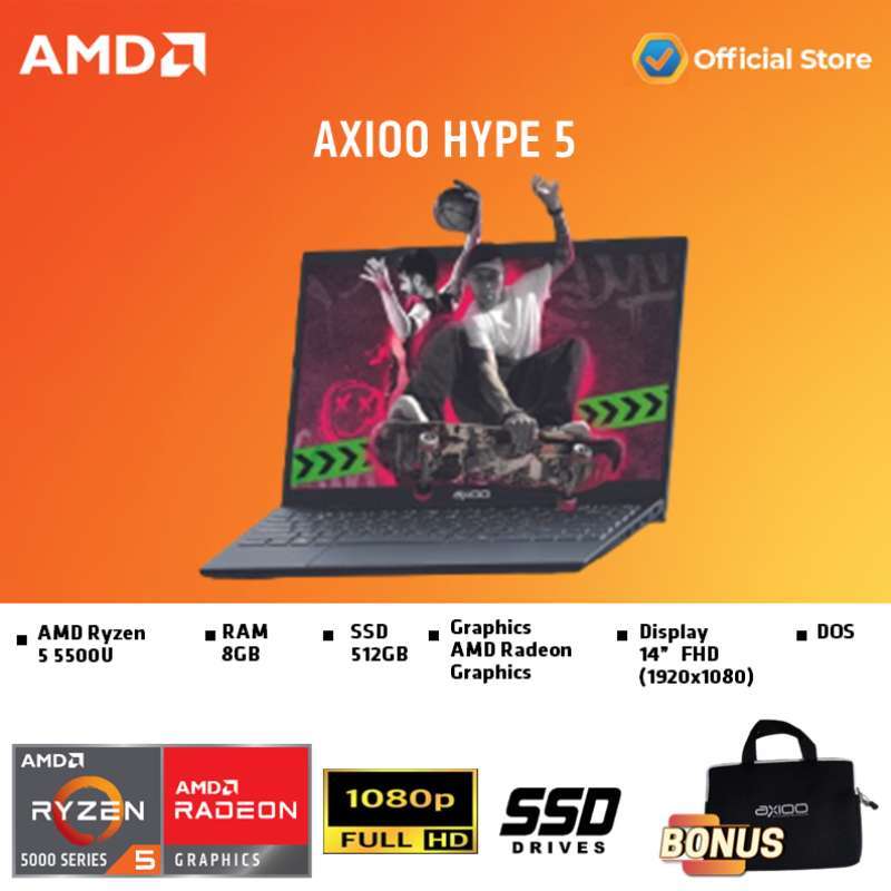 Jual Axioo Hype 5 | Ryzen 5 5500 8gb 256gb 14.0 Fhd Di Seller Amd ...
