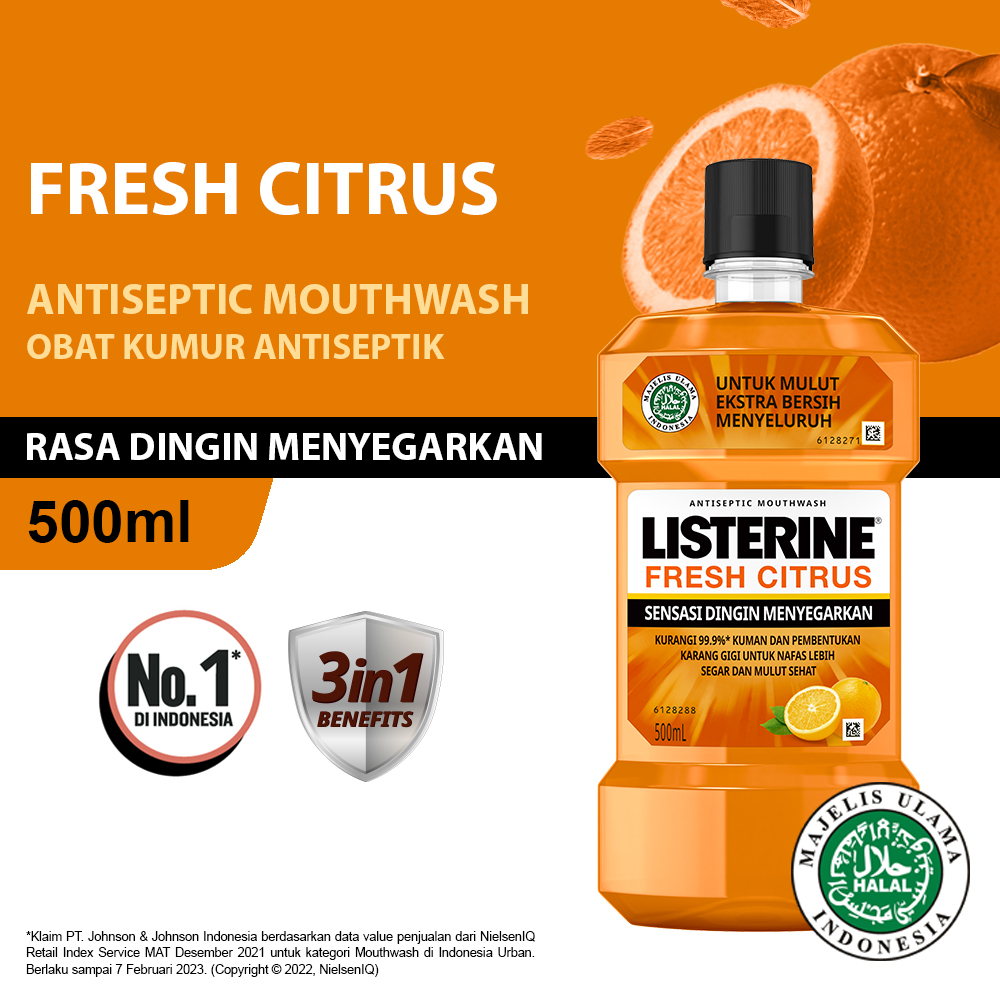 Jual LISTERINE Antiseptic Mouthwash / Obat Kumur Antiseptik - 500ml ...