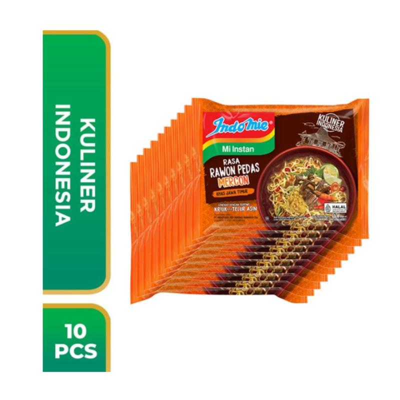 Promo Indomie Rasa Rawon Pedas Mercon 75 gr/10 Pcs Diskon 25% di Seller ...