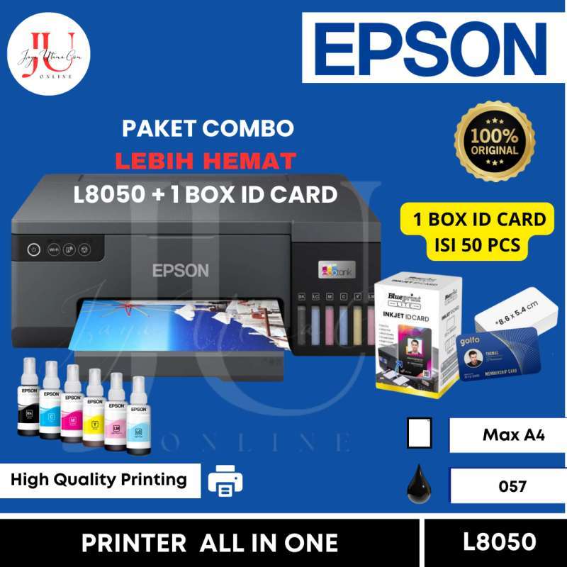 Jual Printer Epson L8050 Print / L850 Print Scan Copy Wifi (id Card, Cd ...