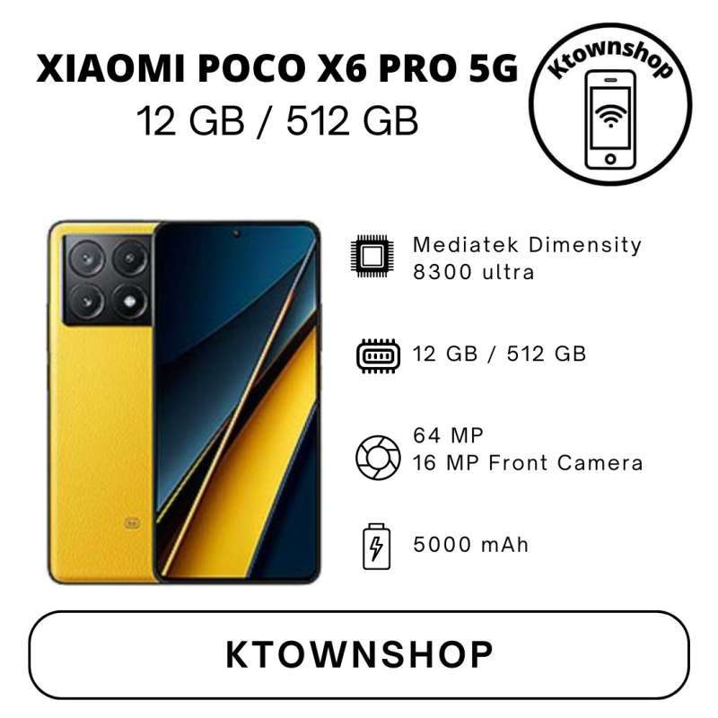 Jual Poco X6 Pro 5g 12/512 Gb Garansi Resmi Di Seller Ktownshop - Semolowaru, Kota Surabaya | Blibli