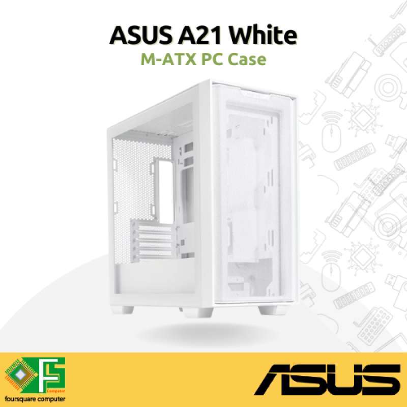 Jual Asus A21 White | Casing PC Micro ATX | CPU Case Gaming di Seller ...