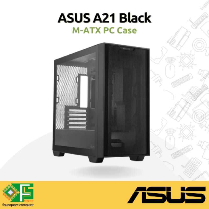 Jual Asus A21 Black | Casing PC Micro ATX | CPU Case Gaming di Seller ...