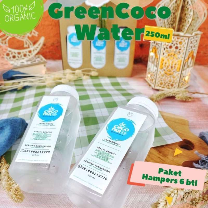 Jual Paket Hampers, 6 Botol Green Coco/Air Kelapa Ijo @250ml di Seller ...