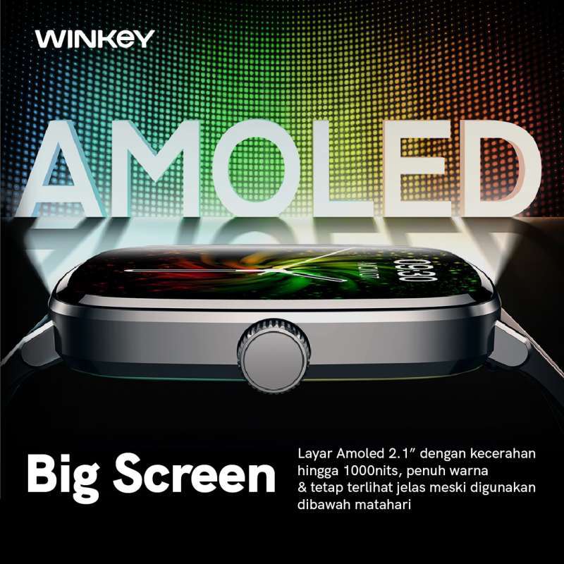 Promo Winkey Smartwatch Cygnus With Amoled Display & Bluetooth Call ...