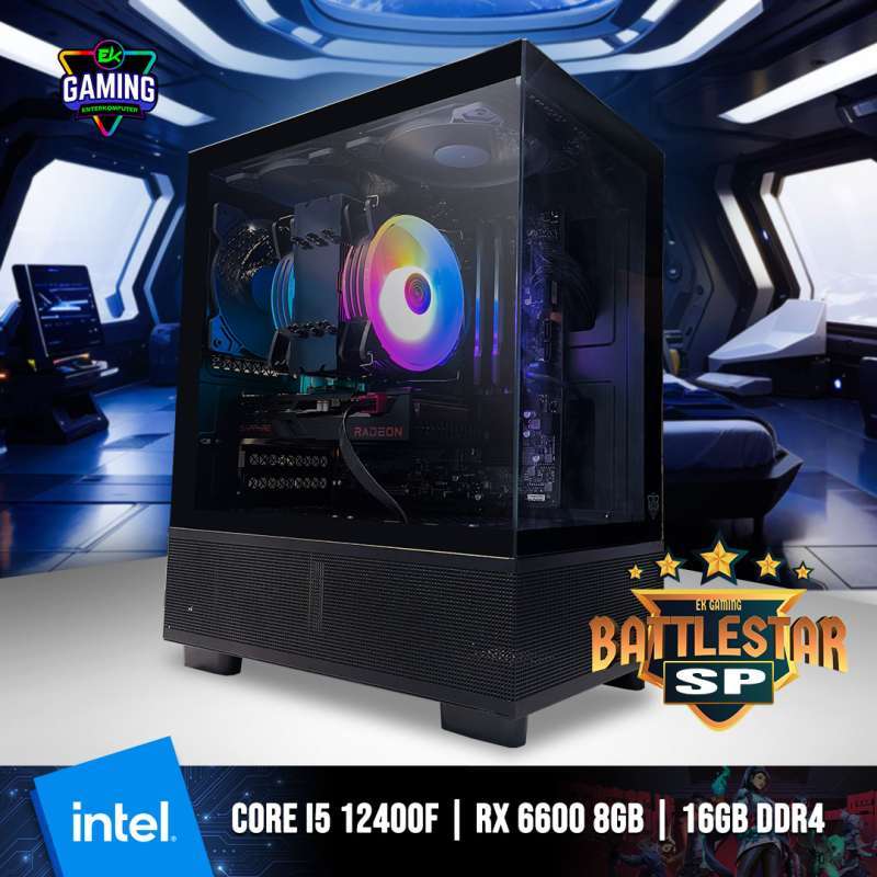 Promo Pc Rakitan Ek Gaming Battlestar Sp - Core I5 Rx 6600 - Enter ...