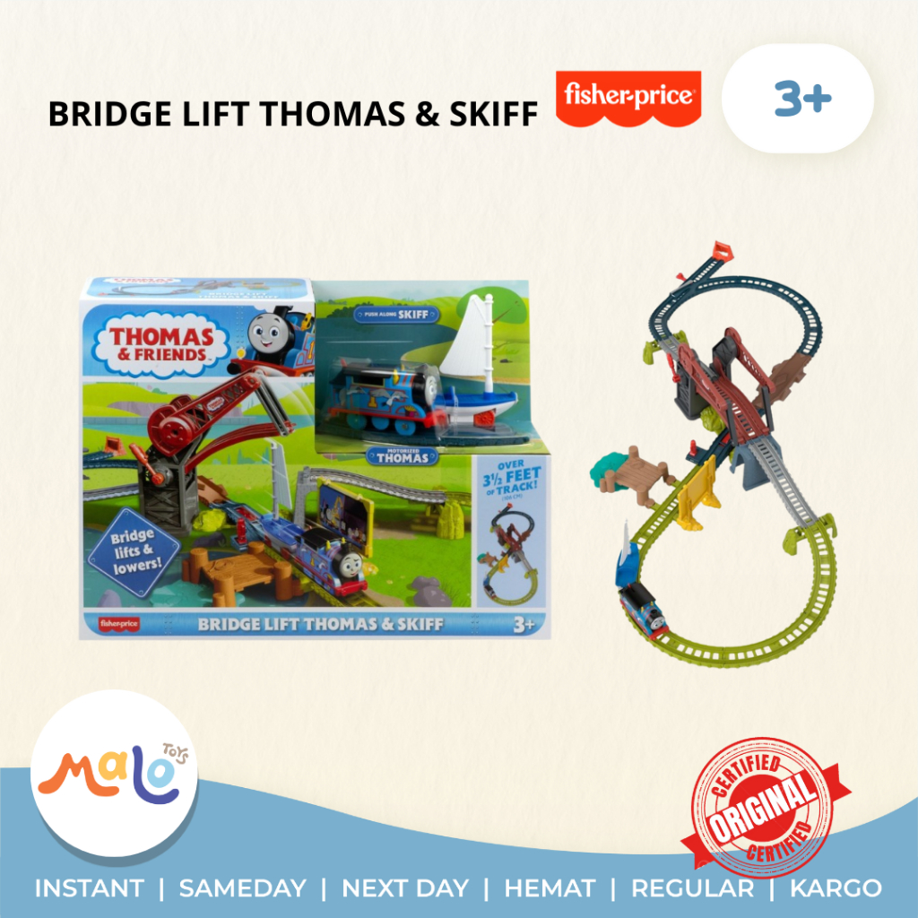 Jual MALOTOYS - THOMAS & FRIENDS Bridge Lift Thomas & Skiff [ORIGINAL ...
