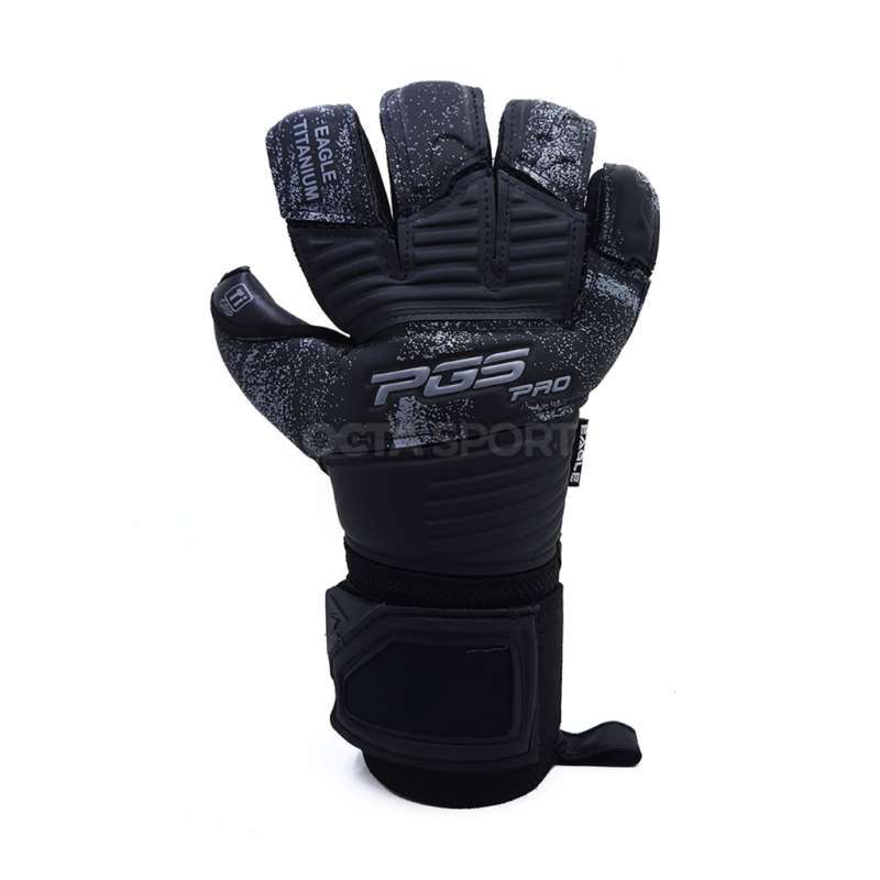 Promo Sarung Tangan Kiper Pgs Pro Eagle Series - 6 Black Grey Diskon 5% ...